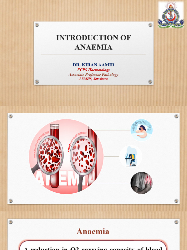 Introduction Of Anemia Pdf