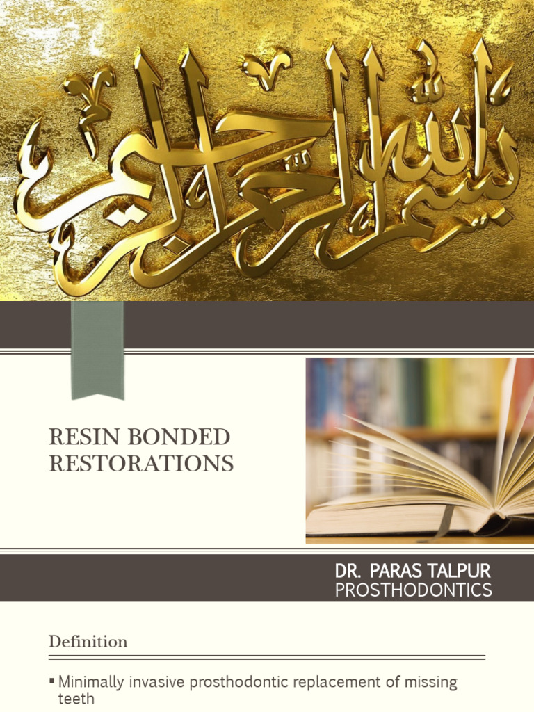Resin Bonded FPDs - 122557 | PDF | Materials | Dental Anatomy