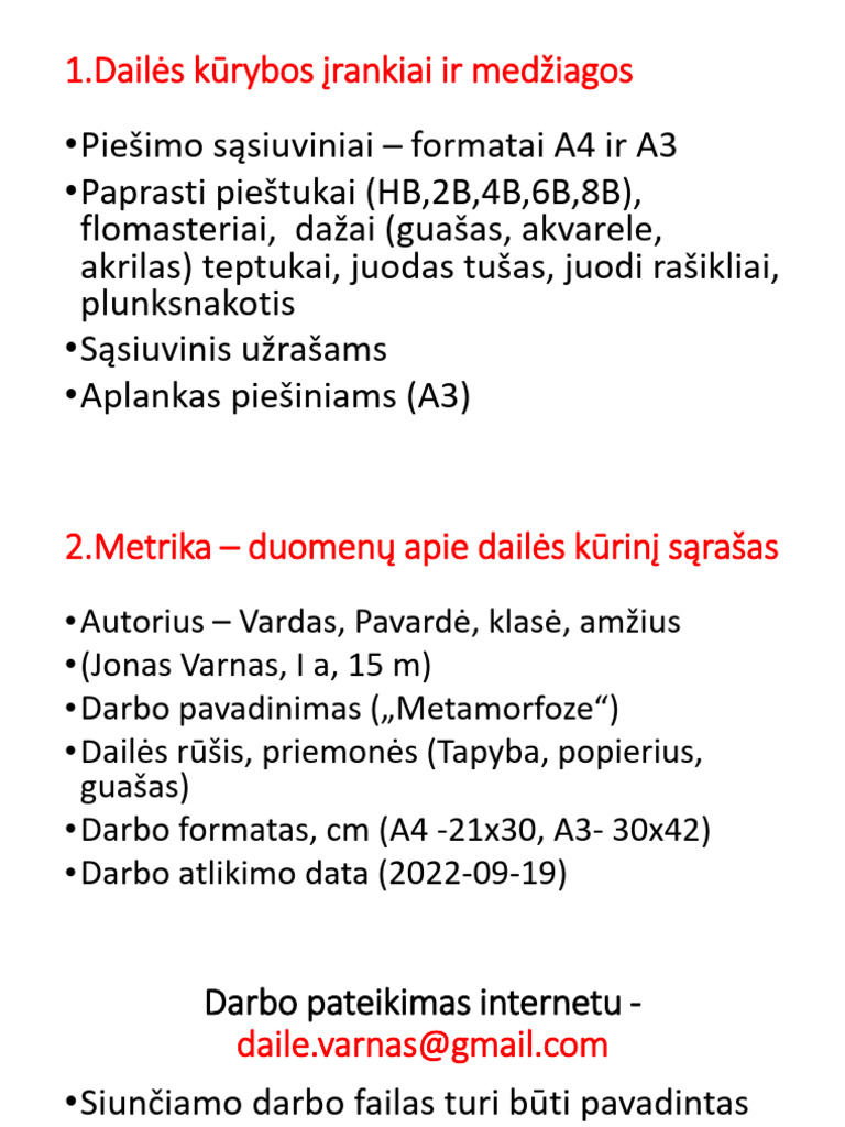 I Pamoka | PDF
