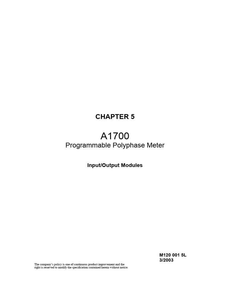 Chapter 5 - Input - Output | PDF | Relay | Electromagnetic Compatibility