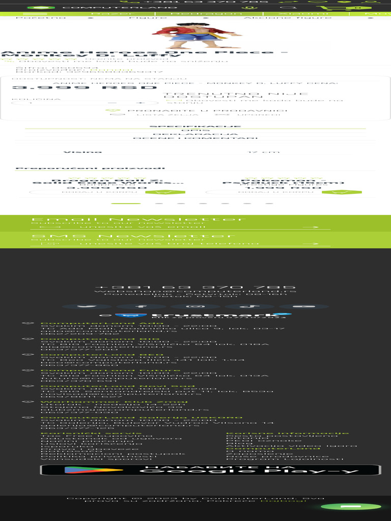Anime Heroes One Piece - Monkey D. Luffy-Computer | PDF