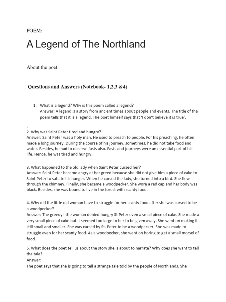 Legend of Northland | PDF | Ballad