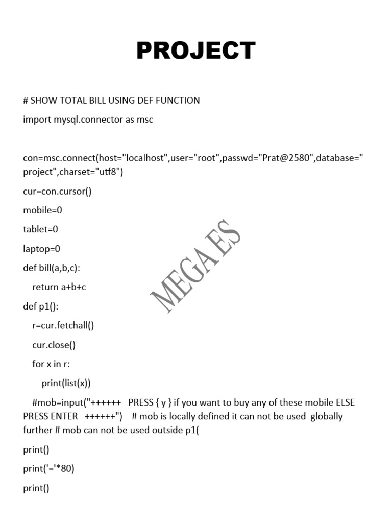 Project - Mega Es Prateek, 20,12TH | PDF | Computer Programming | Personal Computers