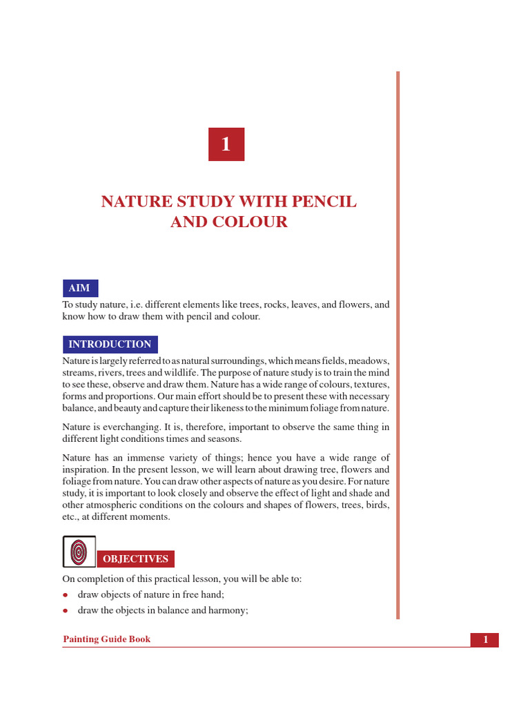 Lesson-01 | PDF | Drawing | Nature