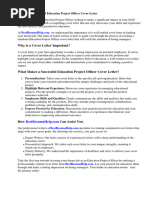 Sample Un Cover Letter | PDF | Résumé | Experience