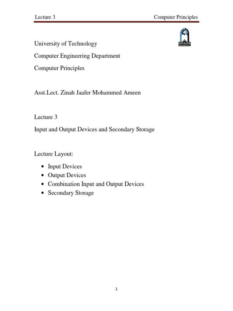 lec3 | PDF | Computer Data Storage | Printer (Computing)