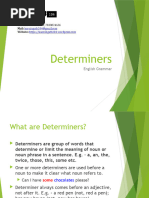 Class 9 Determiners Worksheet | PDF