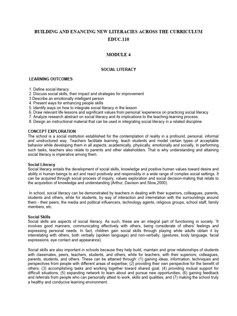 EDuc.110 Module 4 | Download Free PDF | Mass Media | Popular Culture & Media Studies