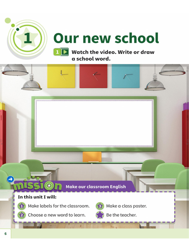 Power Up 1-Unit1-Our New Shcool - P6-17 | PDF