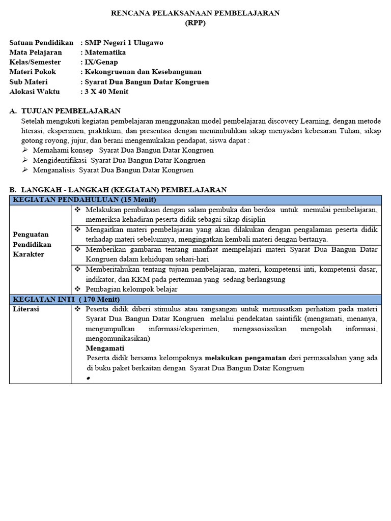 RPP Semester Genap 2024 | PDF