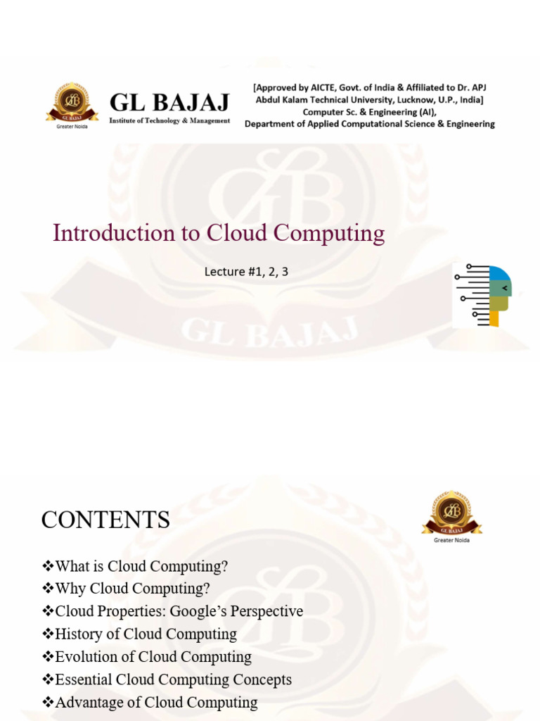 CC Unit 01 | PDF | Cloud Computing | Parallel Computing