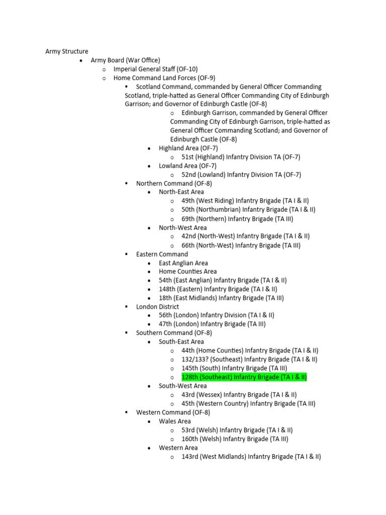 British Army Command Structure Overview | PDF | Air Assault | Brigade