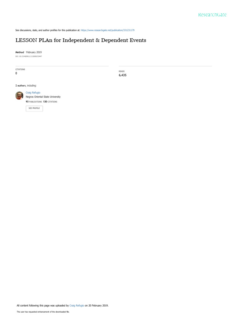 Detailed Lesson Plan 8 | PDF