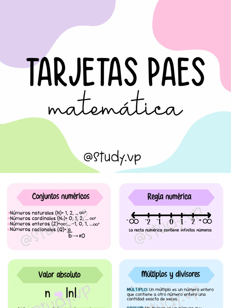 Tarjetitas | PDF | Multiplicación | Decimal