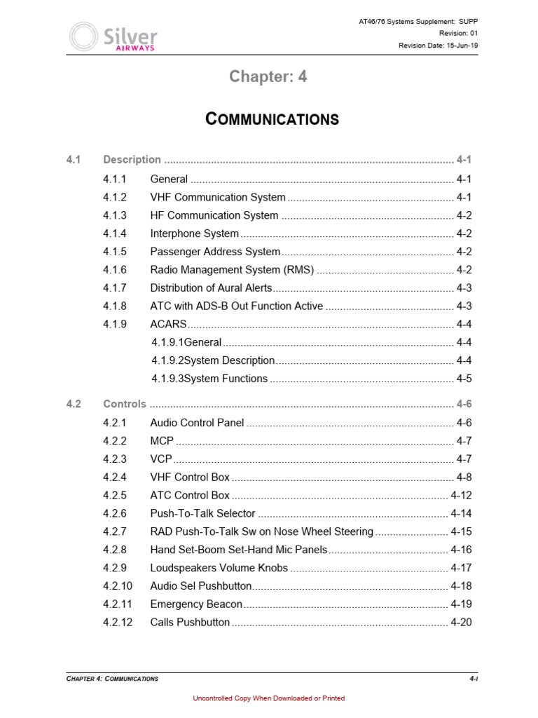 ATR Systems Supp - Communication | PDF | Transponder (Aeronautics) | Electronics