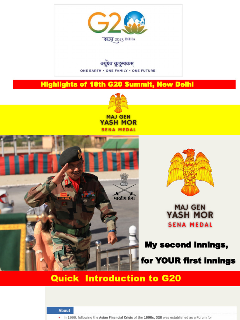 G20 highlights updated | PDF | Renewable Energy | Food Security