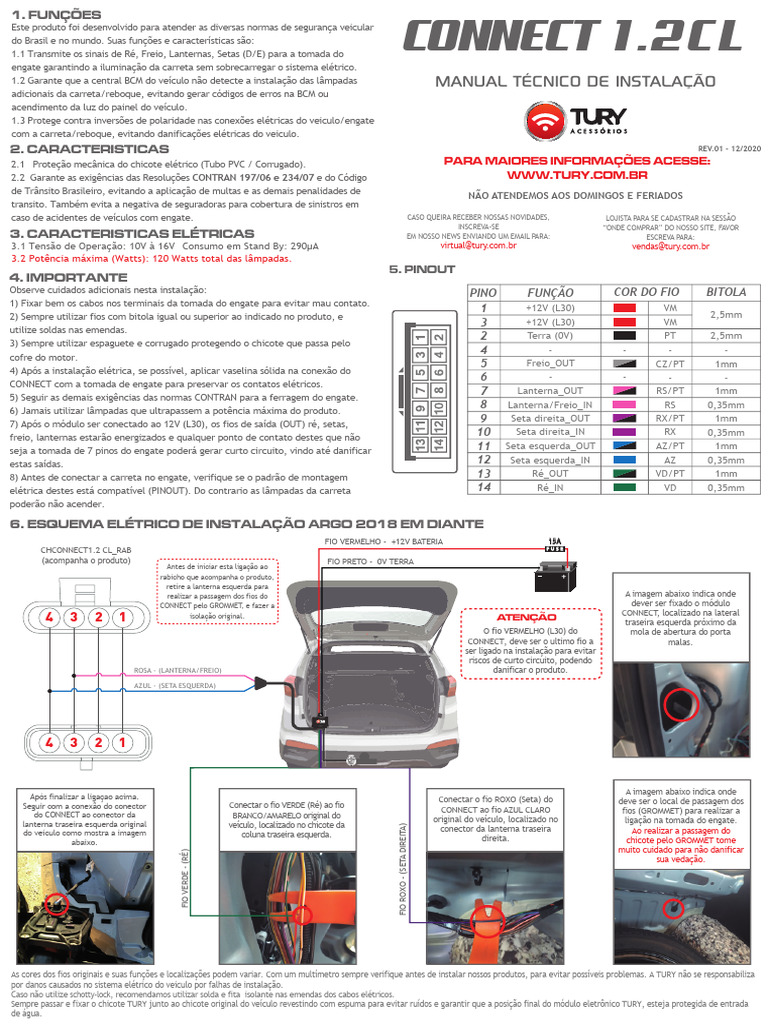 Manual de Instalação CONNECT 1.2 CL | PDF | Engenharia Elétrica ...