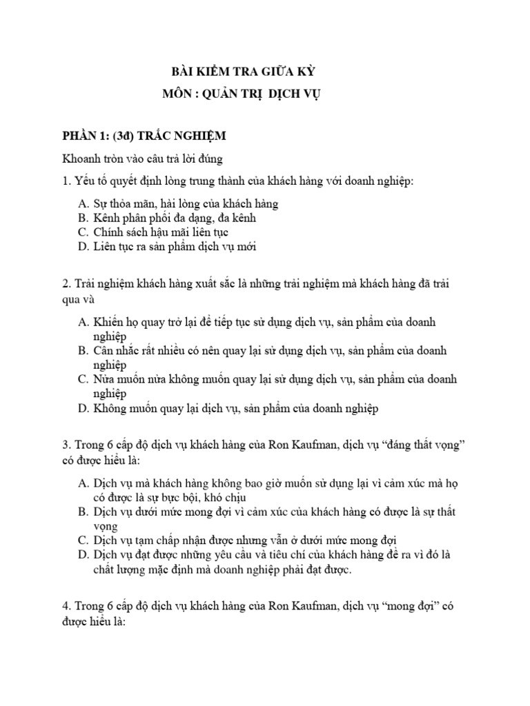 Bài Kiểm Tra Giữa Ky.qtdv.2024 | PDF