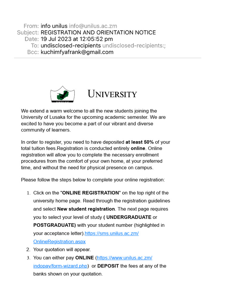 Registration and Orientation Notice | PDF | Science | Medicine Registration and Orientation Notice | PDF | Science | Medicine