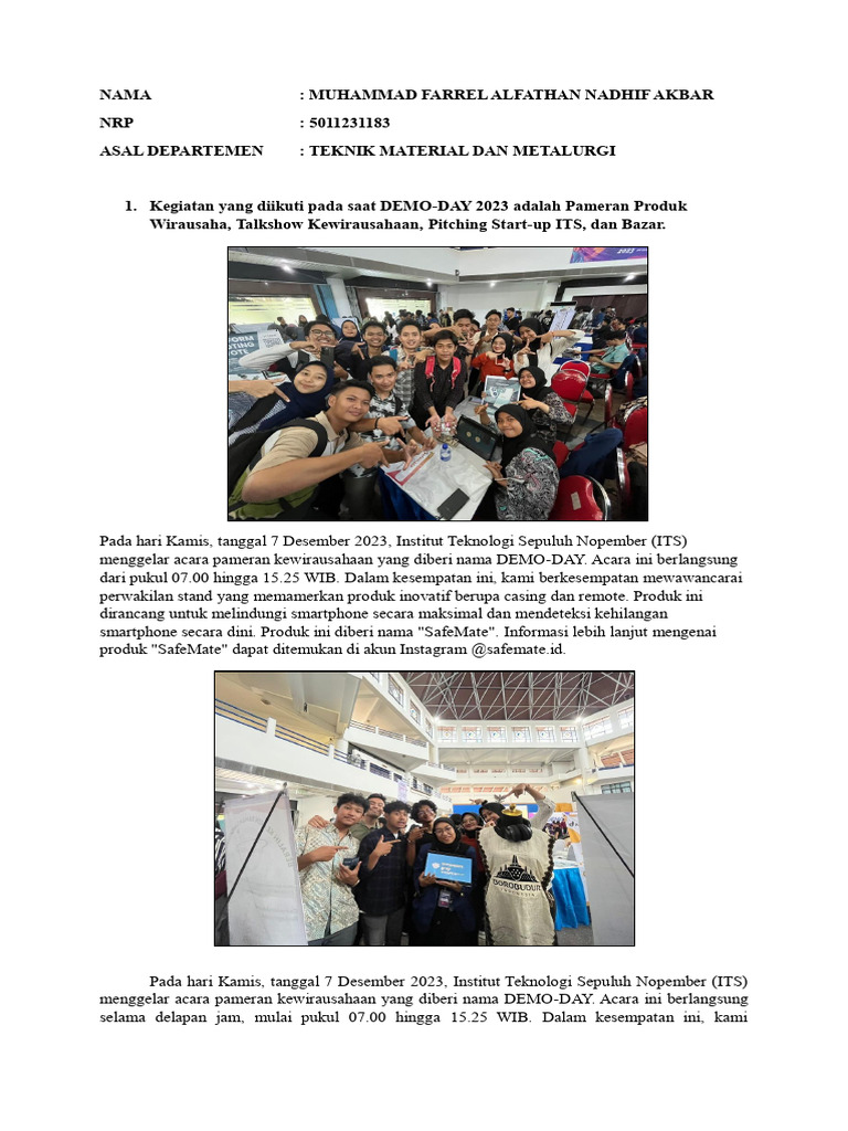 Muhammad Farrel Alfathan Nadhif Akbar - 301 - 3 | PDF | Bisnis | Seni