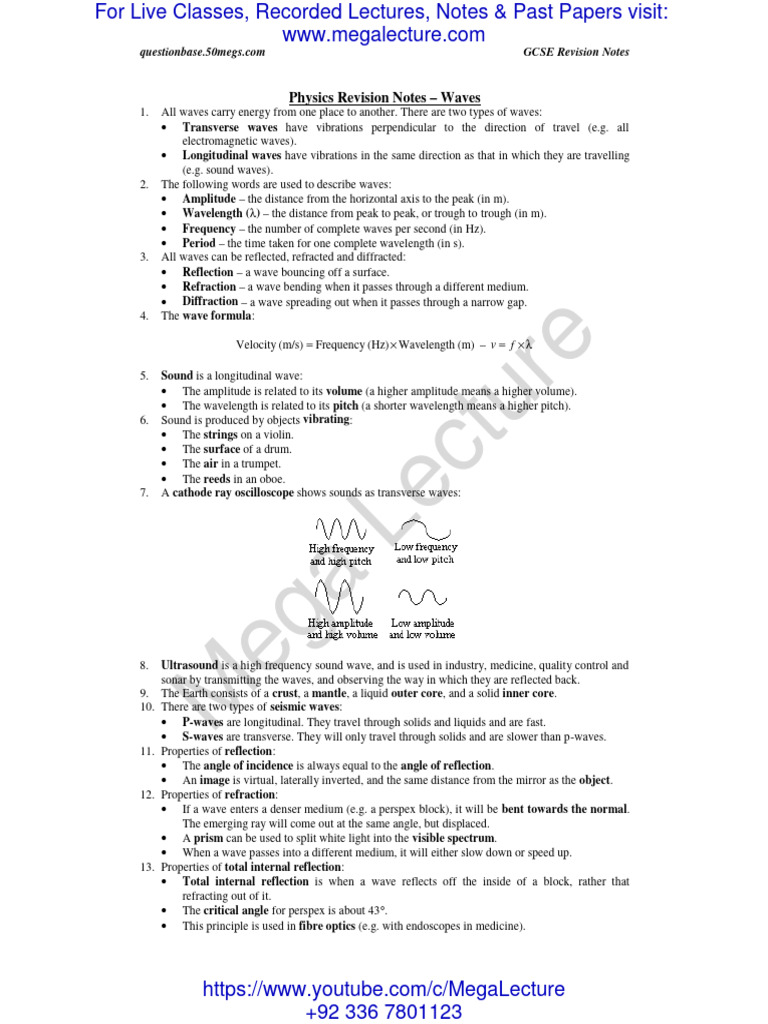 Physics-Waves | PDF | Waves | Wavelength