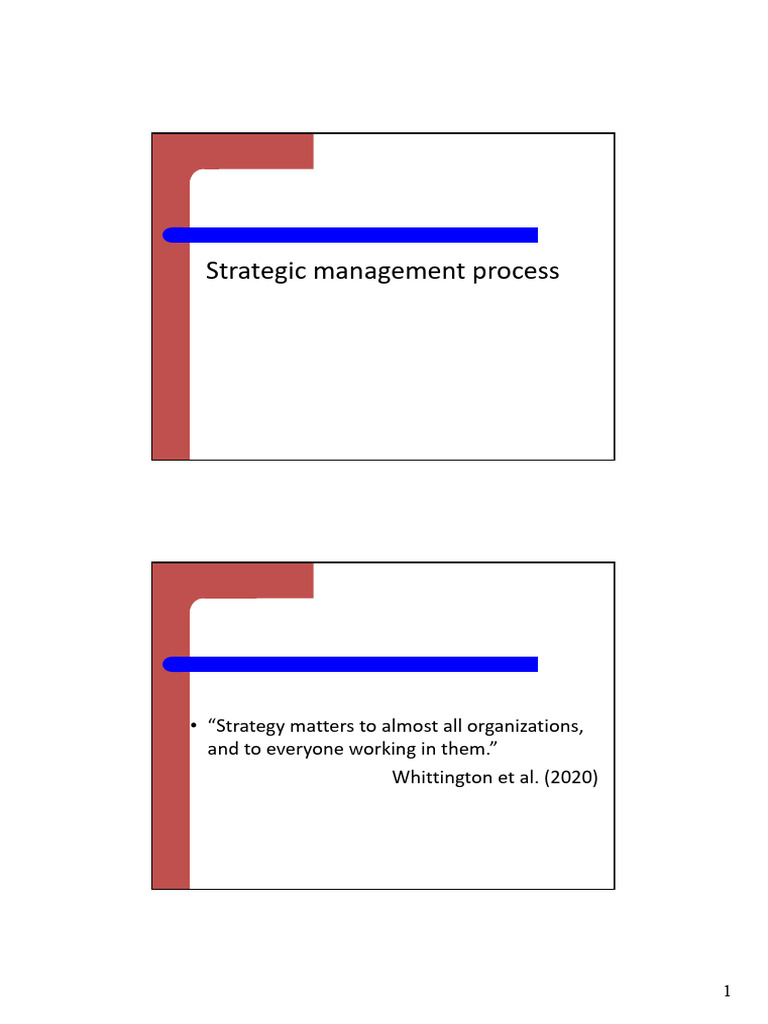2- Strategic Management Process | PDF | Strategic Management ...