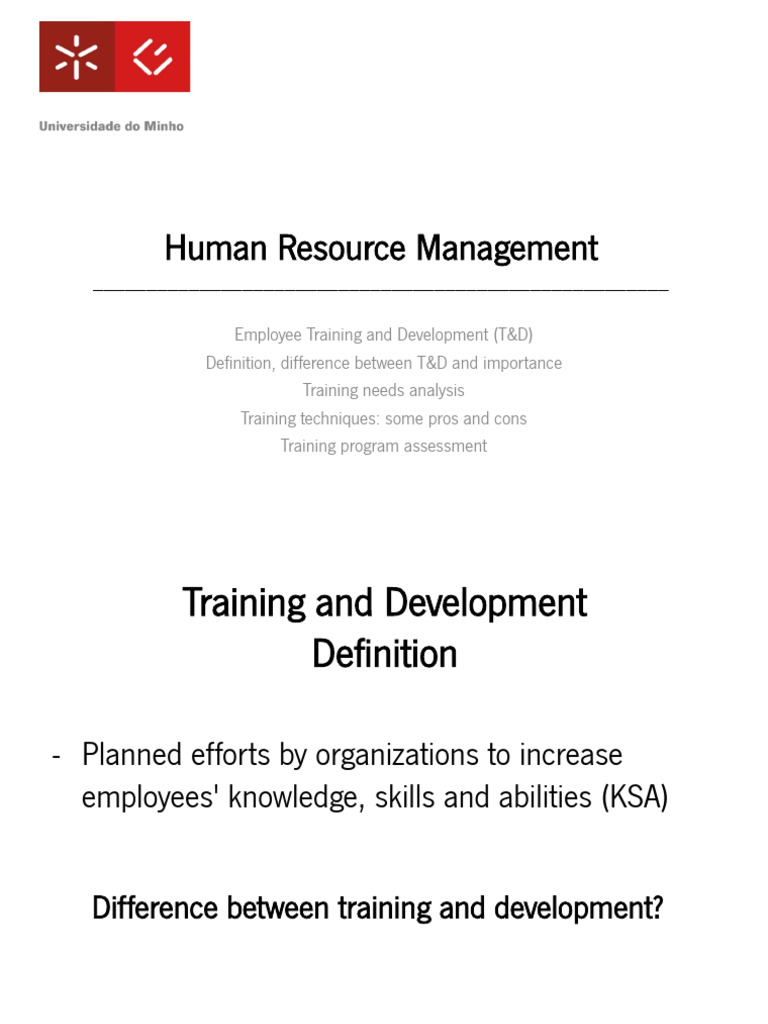 Session 14 - HRM - Training & Development | PDF | Employment | Educational Technology