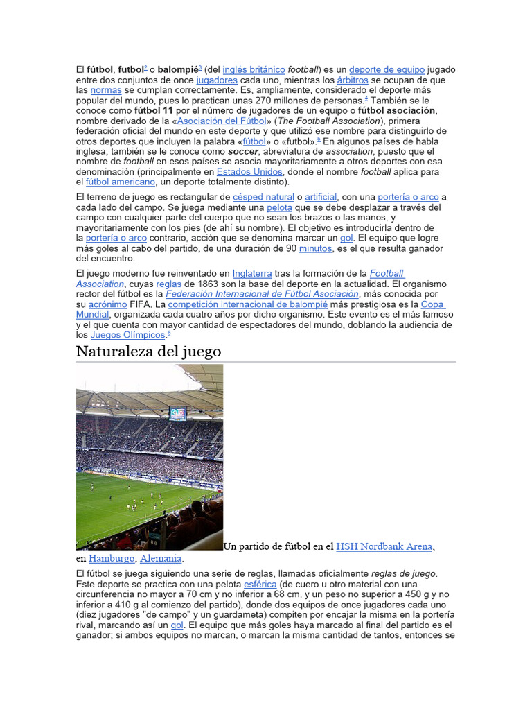 EL FUTBOL | PDF | Asociación de Futbol | Defensor (Asociación de Fútbol)