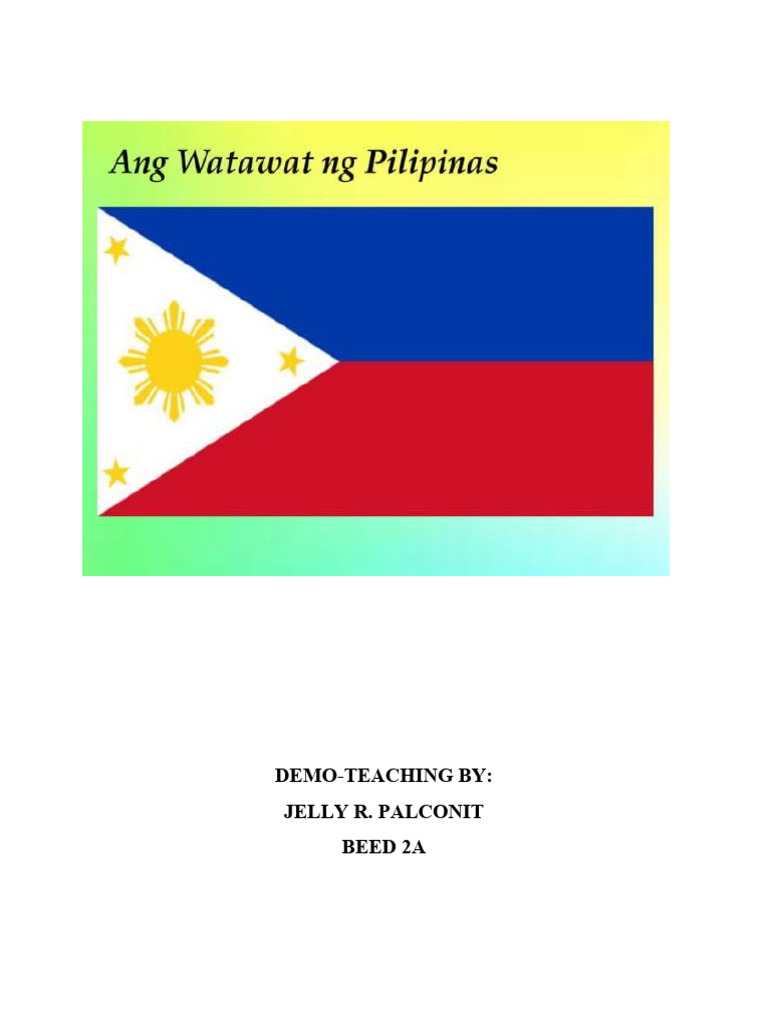 Ang Pambansang Watawat NG Pilipinas | PDF