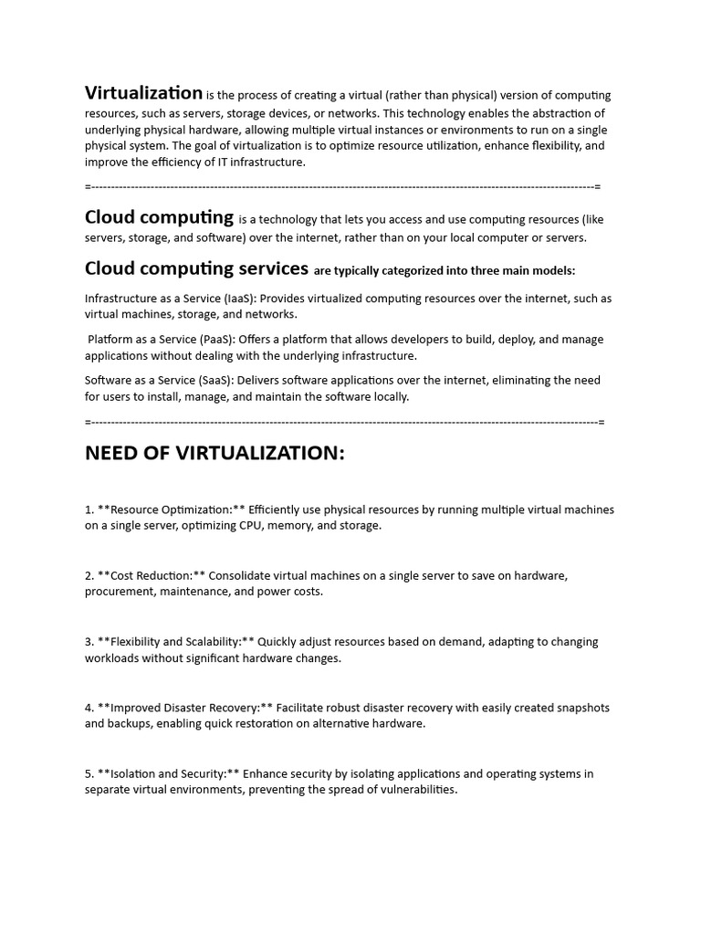 Virtualization | Download Free PDF | Virtual Machine | Virtualization