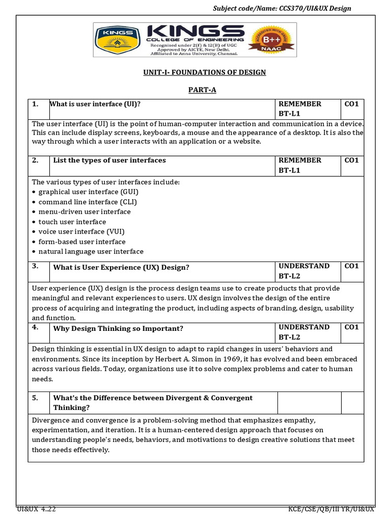 UI&UX | PDF | Usability | User Interface Design UI&UX | PDF | Usability | User Interface Design