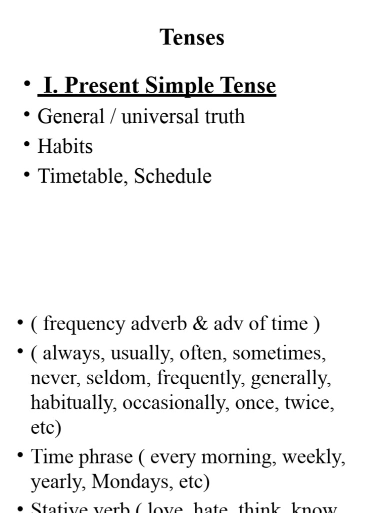 Tenses | PDF | Grammatical Tense | Linguistic Typology