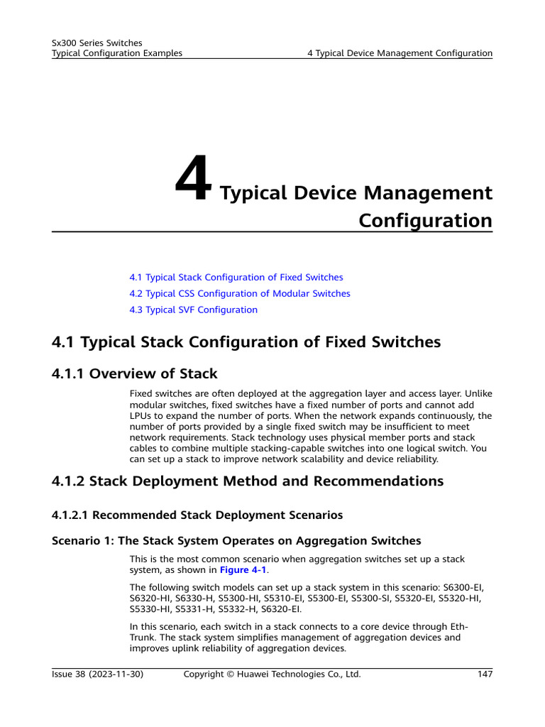 01-04 Typical Device Management Configuration | PDF | Network Switch ...