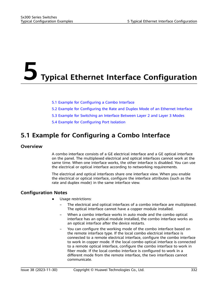 01-05 Typical Ethernet Interface Configuration | PDF | Duplex ...