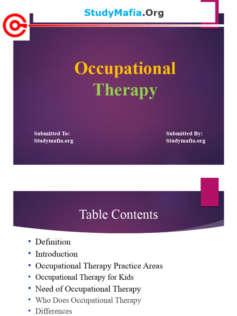 Introduction to Occupational Therapy | PDF | Occupational Therapy ...