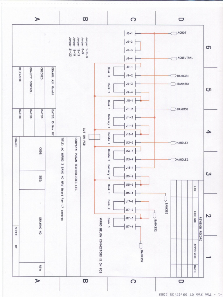 AC Wiring 3 Bank NO NRV | PDF