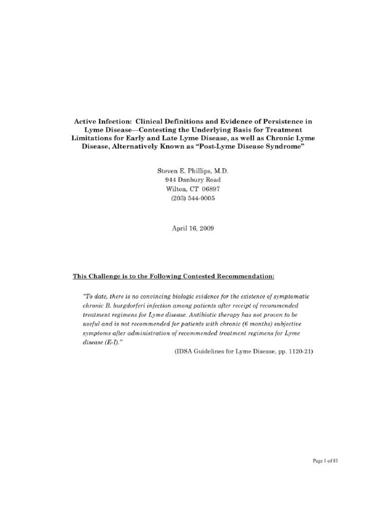 IDSA written testimony ilads | PDF | Lyme Disease | Infection