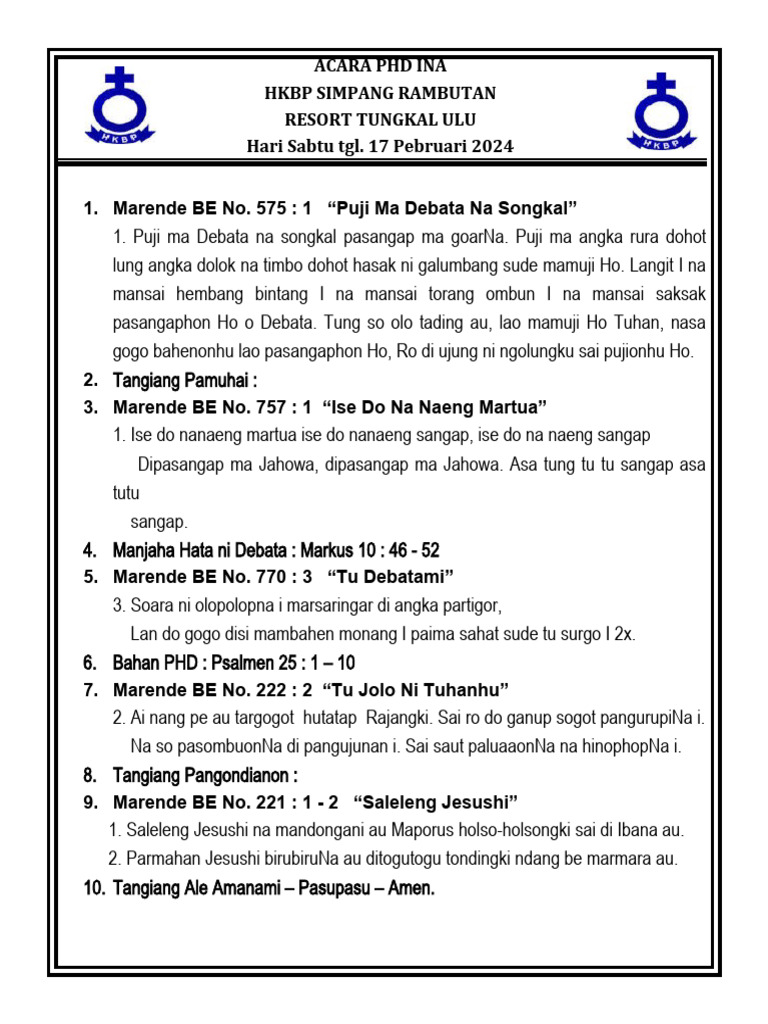 Acara PHD Ina 17-02-2024 | PDF