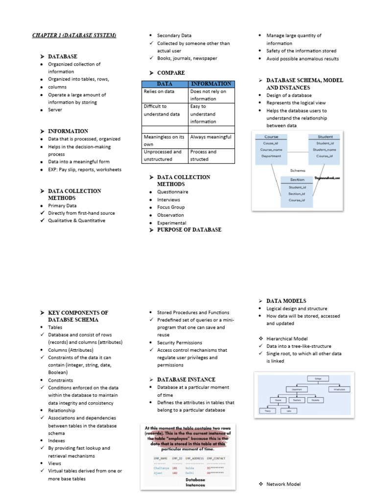 Database System Notes | PDF | Databases | Relational Database Database System Notes | PDF | Databases | Relational Database