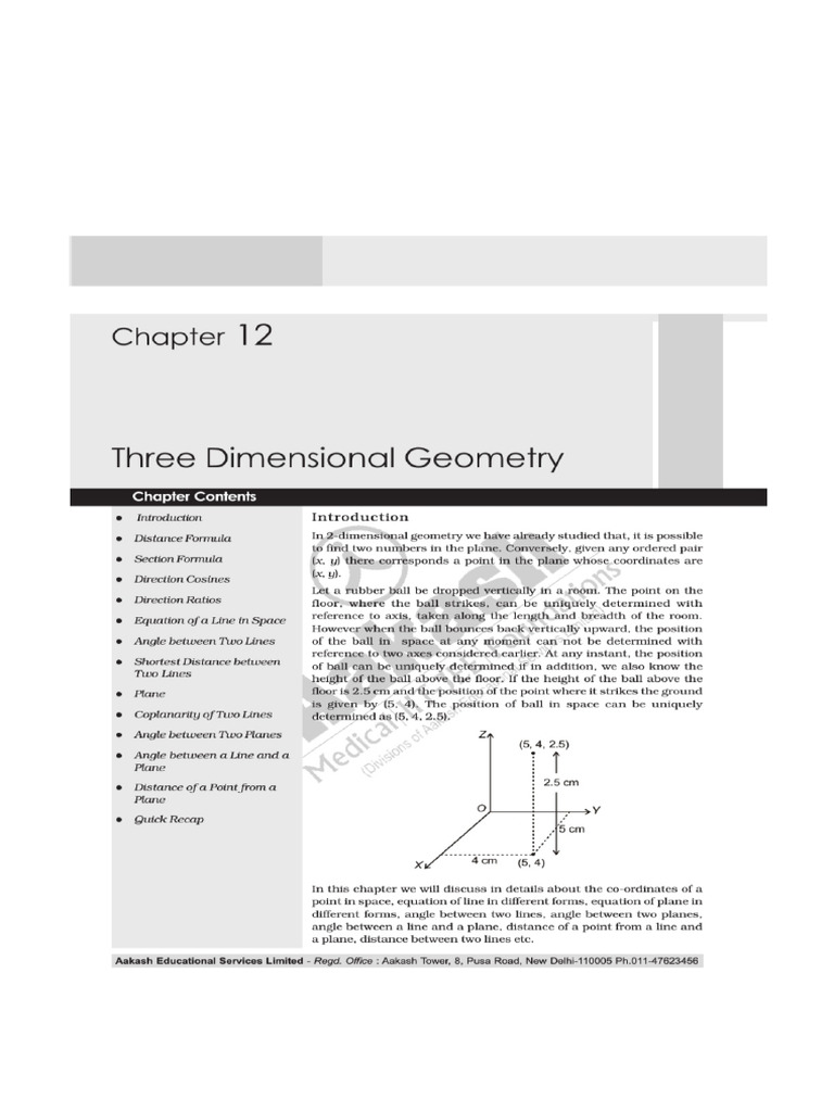3D geometry | PDF