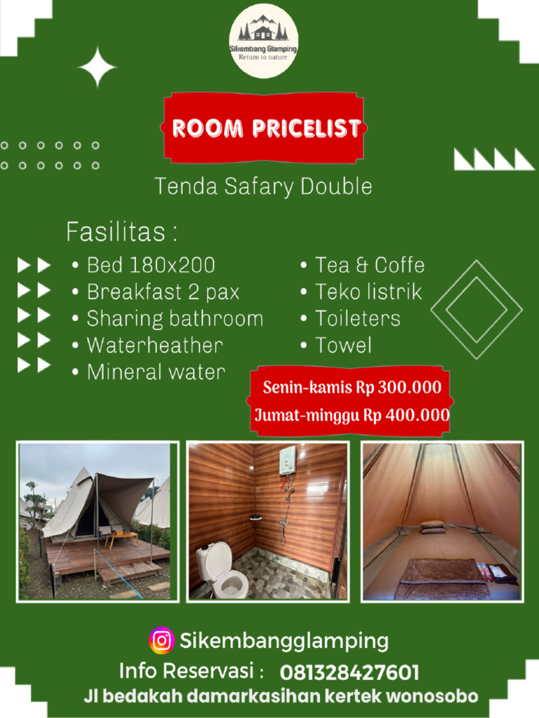 Brousur sikembang glamping | PDF