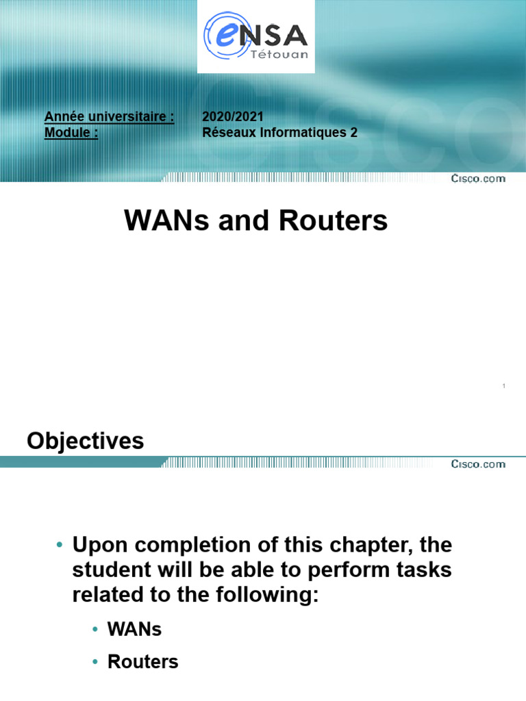 C01[En] (WANs and Routers) | PDF | Router (Computing) | Wide Area Network