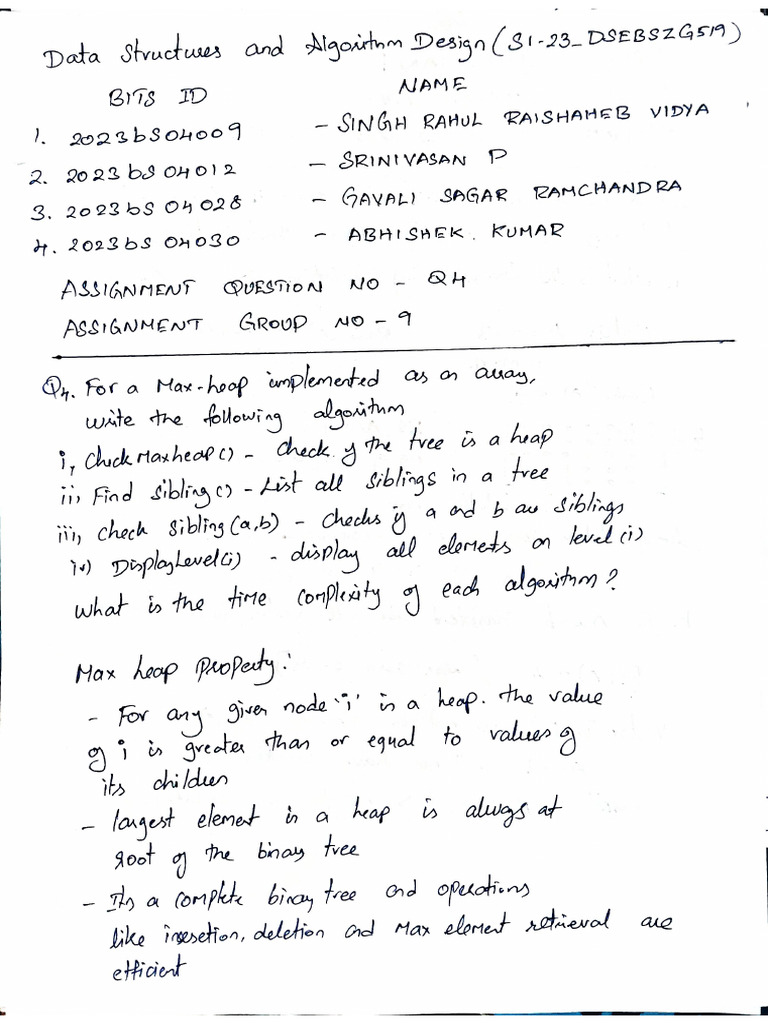 First Page Max Heap | PDF