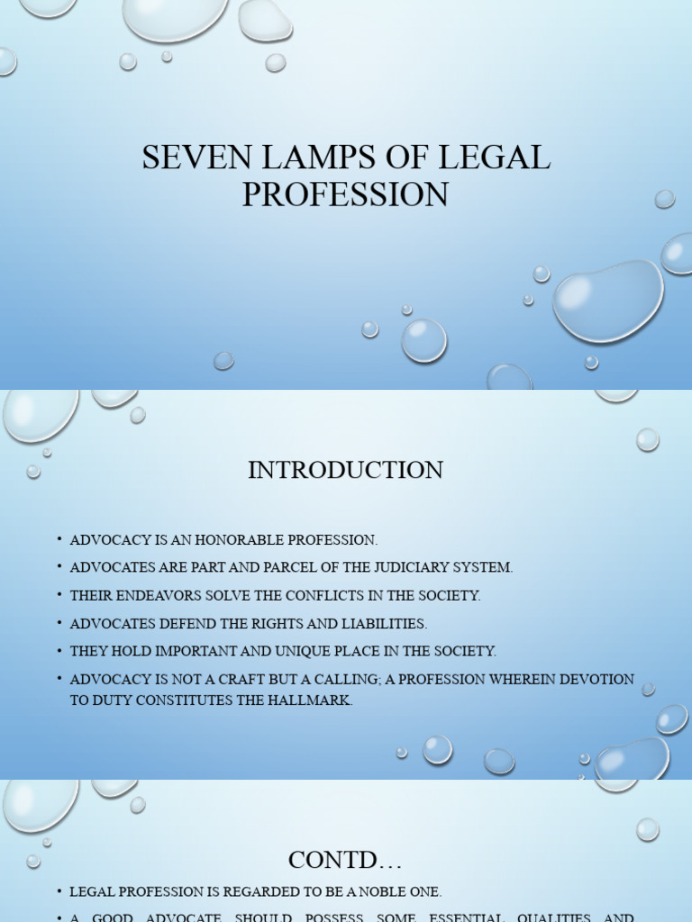 Lamps of Legal Profession | PDF | Law