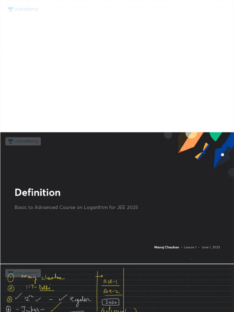 Log Class Slides Day 1 To5 | PDF