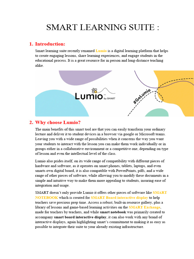Smart Learning Suite | PDF | Laptop | Lexicon