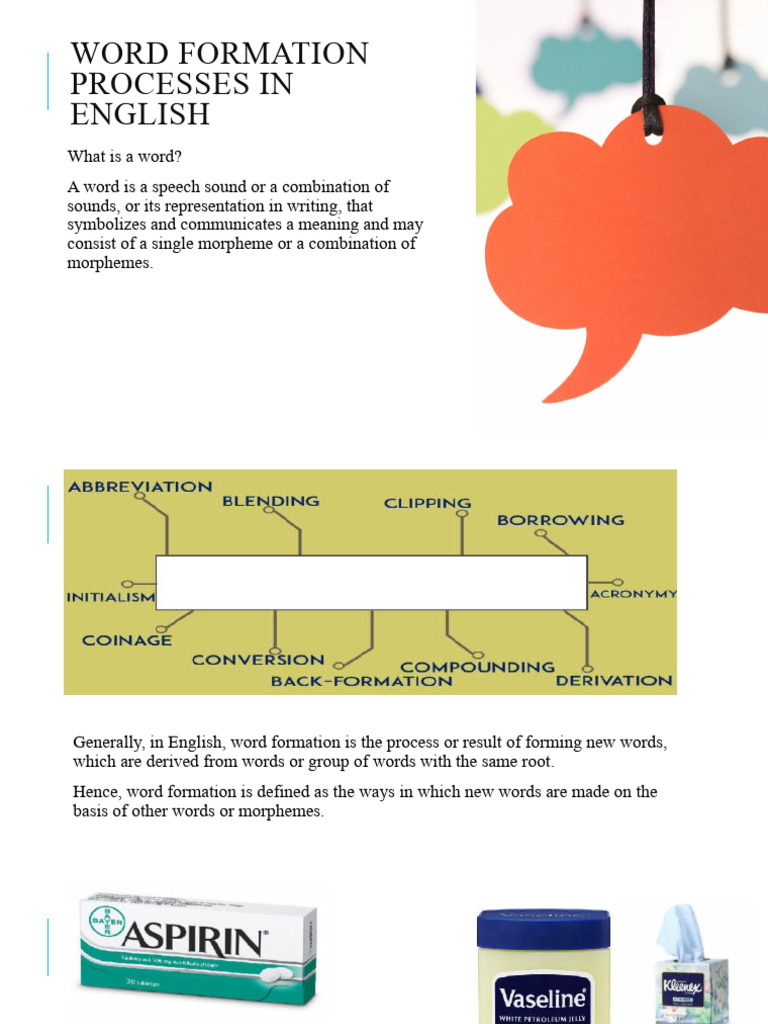 Word Formation Processes | PDF | Word | Adjective