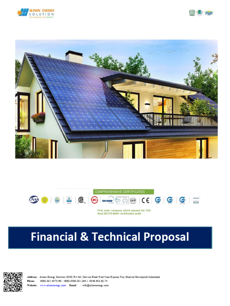 Solar Installation Proposal by Alison Energy | PDF | Photovoltaic ...