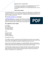 Sample Job Application Letter For A Bank | PDF | Résumé | Recruitment