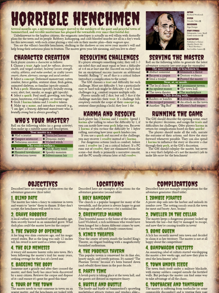 Horrible Henchman | PDF | Stereotypes | Stock Characters